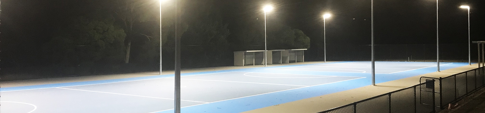 netball court lights, netball lighting